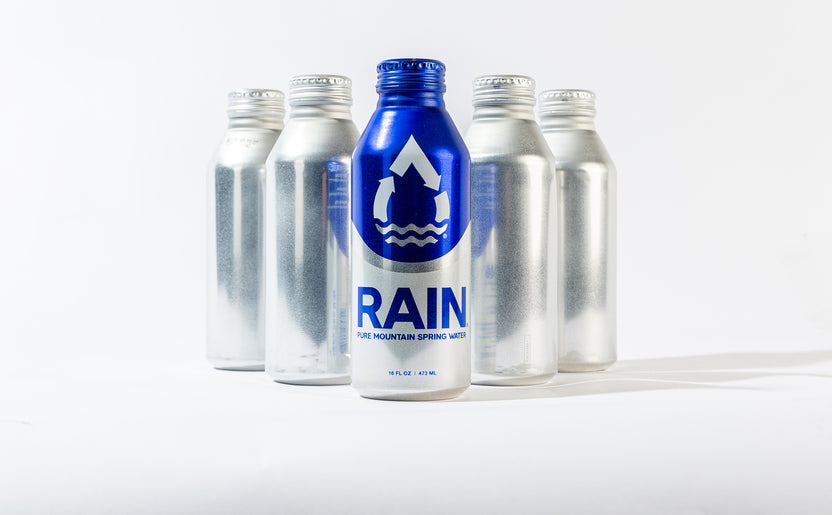 Aluminum Bottled Water | Natural Spring Water | RAIN